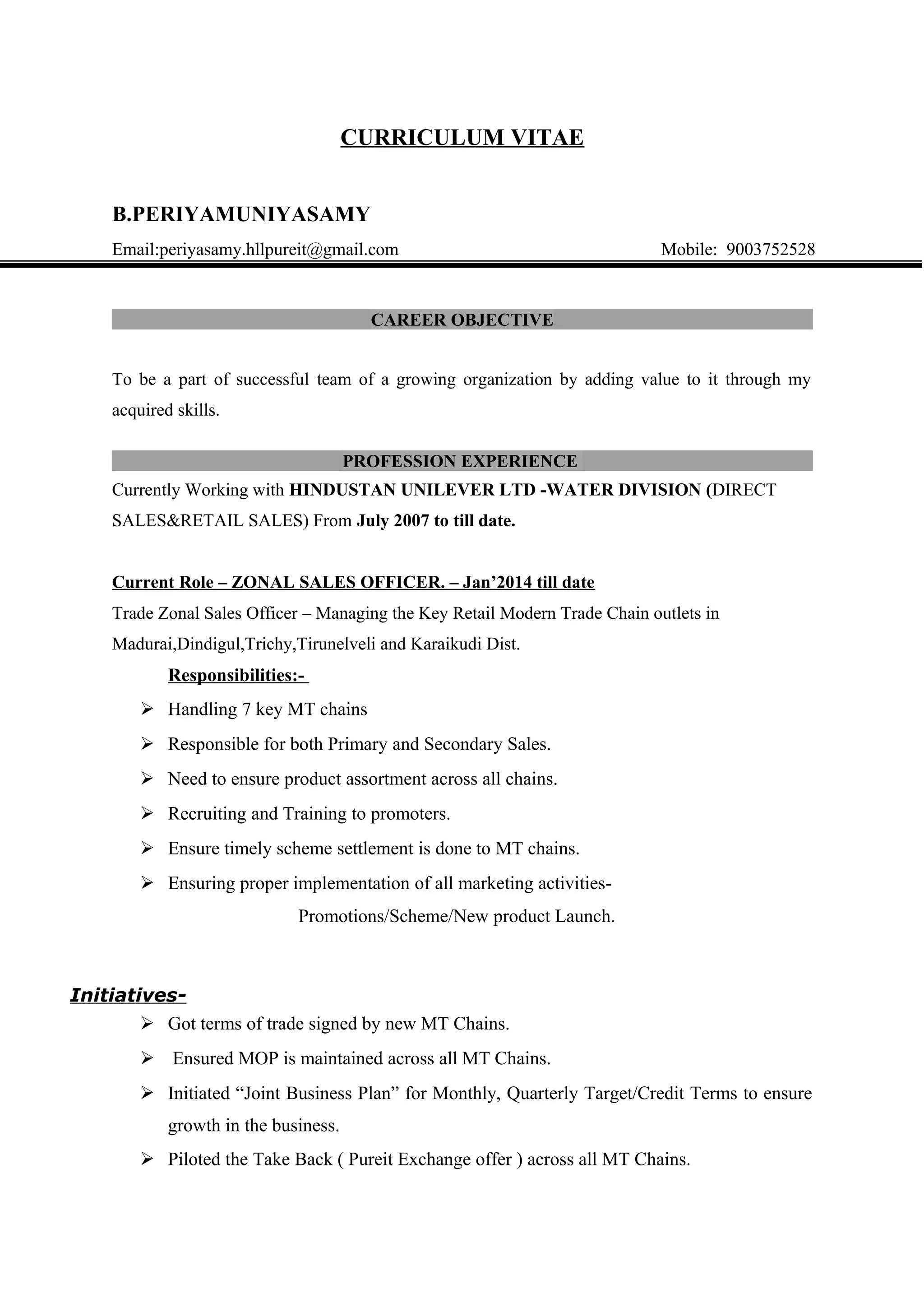 PERIYASWAMY RESUME | DOC