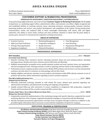 Enejoh Adiza Naasha CV | DOC