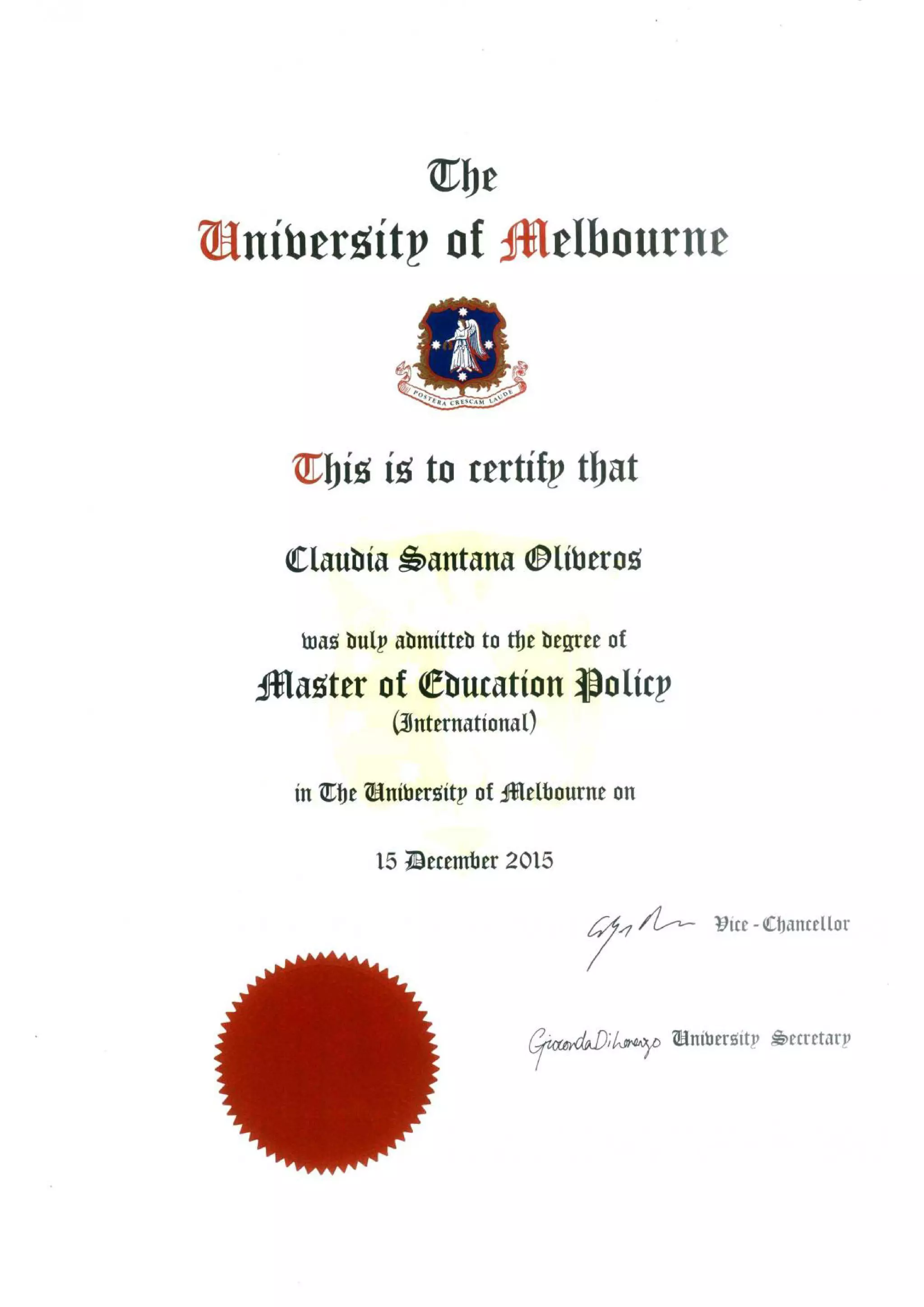 Univ Melb Title | PDF