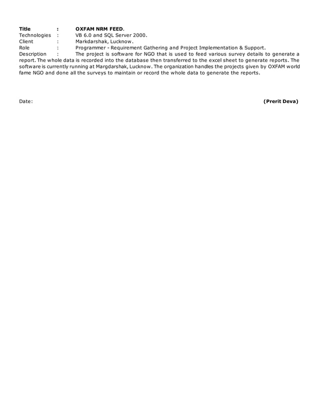 resume_prerit | DOCX