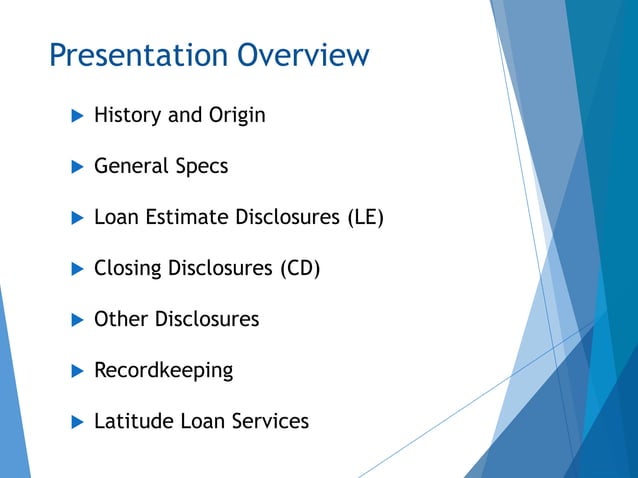 TRID Overview with Latitude Info | PPT