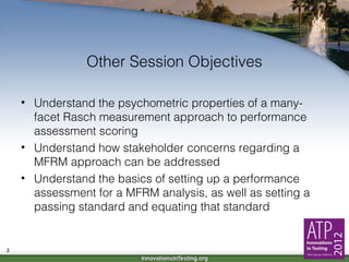 Performance Assessments with MFRM | PPT