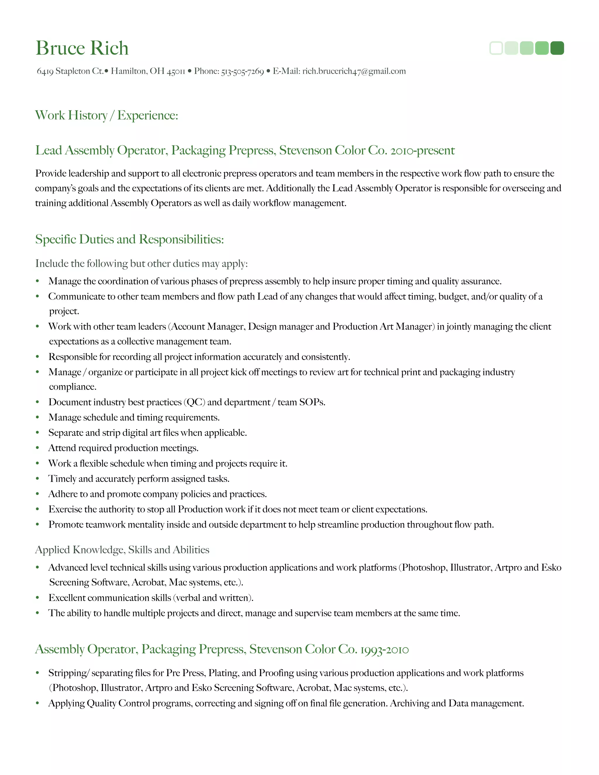 Bruce Rich Resume | PDF