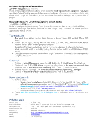 Himanshu Sharma, Resume | PDF