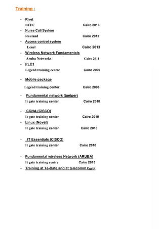 Ahmed nasr - low current systems design engineer | PDF