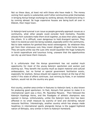 THE GREAT KALENJIN RUNNERS OF KENYA | DOCX