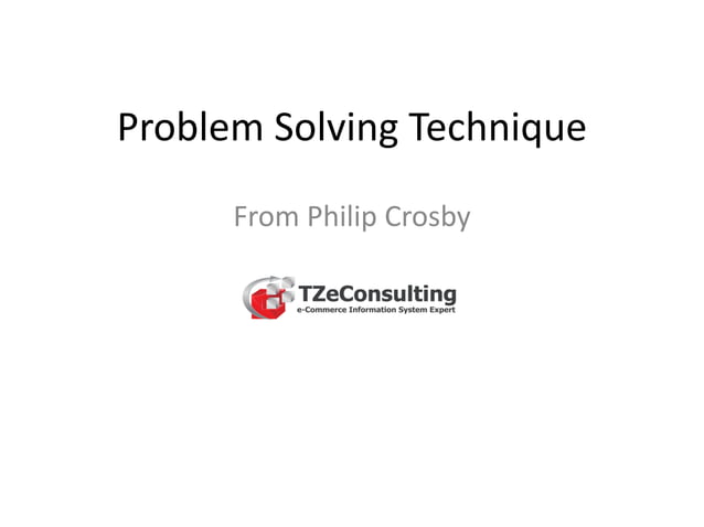 Problem Solving Technique | PPT