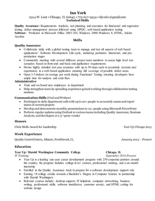 Resume(Ian York) | DOCX