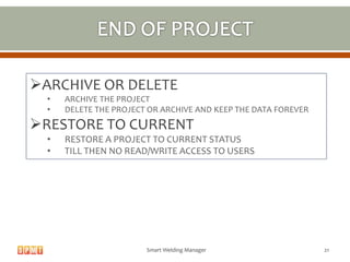 Smart Welding Manager | PPTX