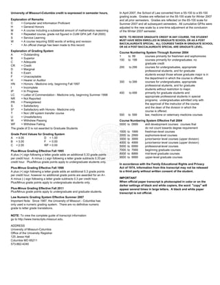 MU transcript new | PDF