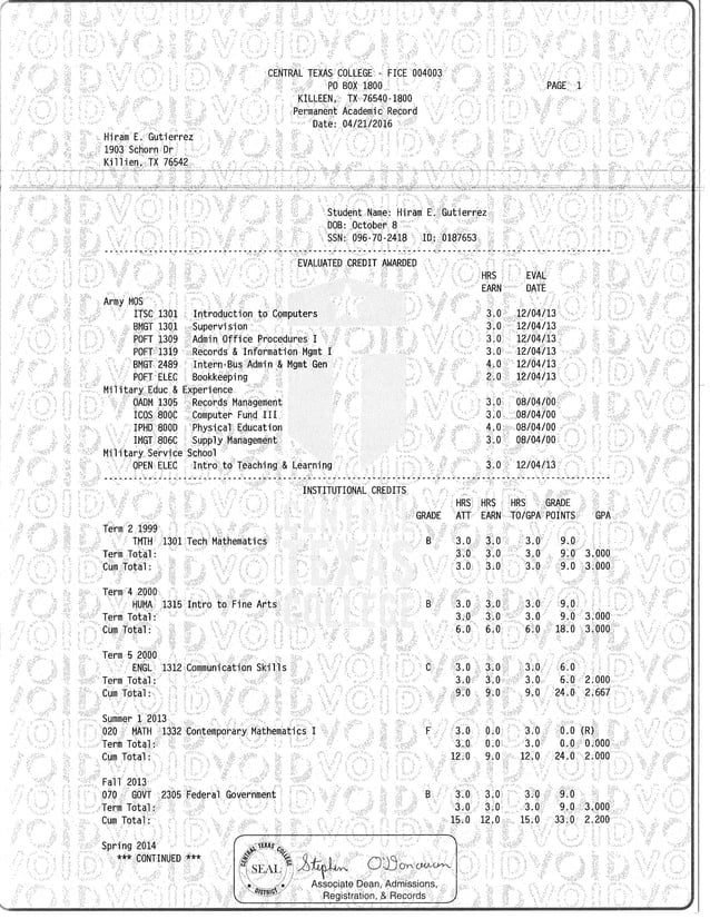 CTC Transcripts | PDF