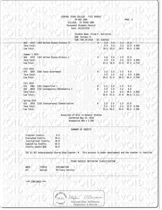 CTC Transcripts | PDF