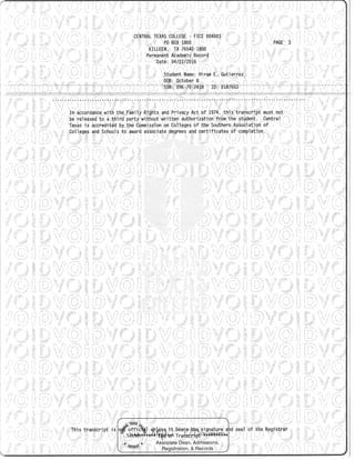 CTC Transcripts | PDF