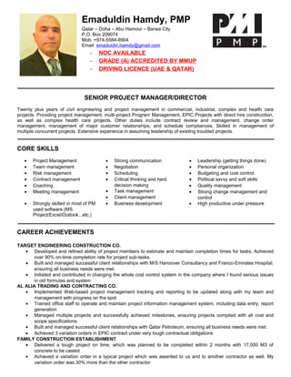 Emad Hamdy Resume | PDF