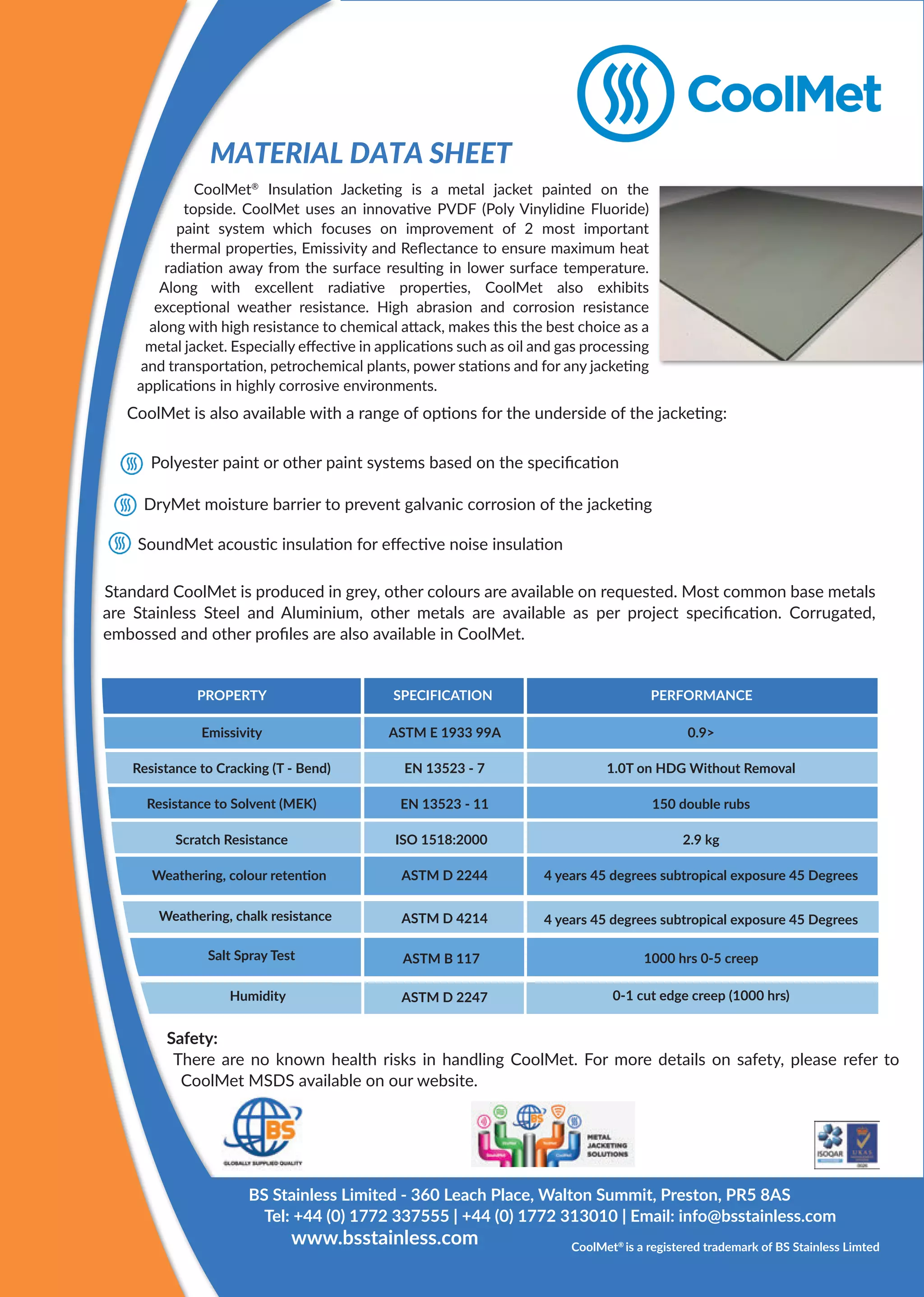 CoolMet Material Datasheet | PDF