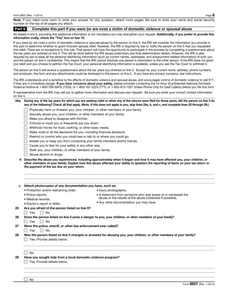 Request for Innocent Spouse Relief | PDF