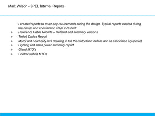 Mark Wilson - SPEL Presentation | PPSX | Computer Software and ...
