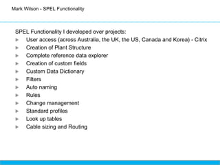 Mark Wilson - SPEL Presentation | PPSX | Computer Software and ...
