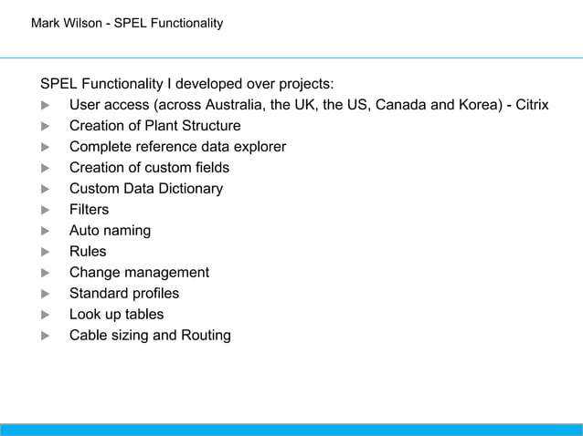 Mark Wilson - SPEL Presentation | PPSX | Computer Software and ...