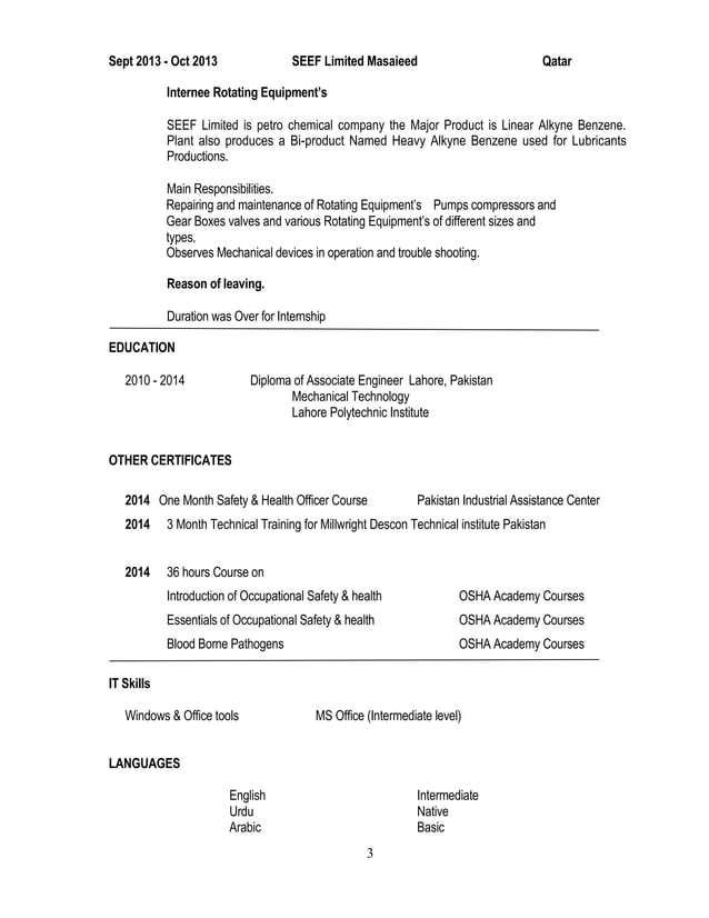 Ammar CV 05-15 | PDF