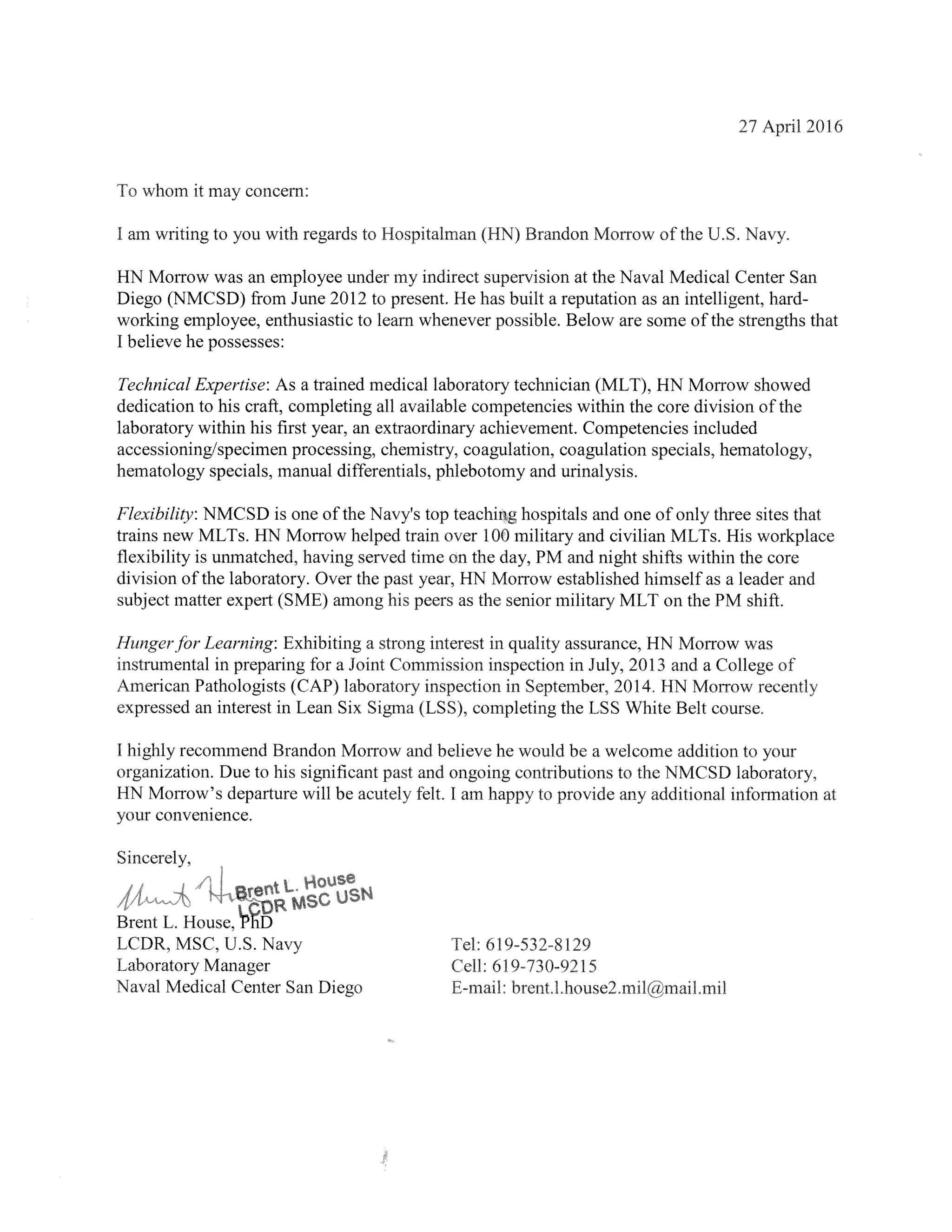 Recommendation Letter House | PDF