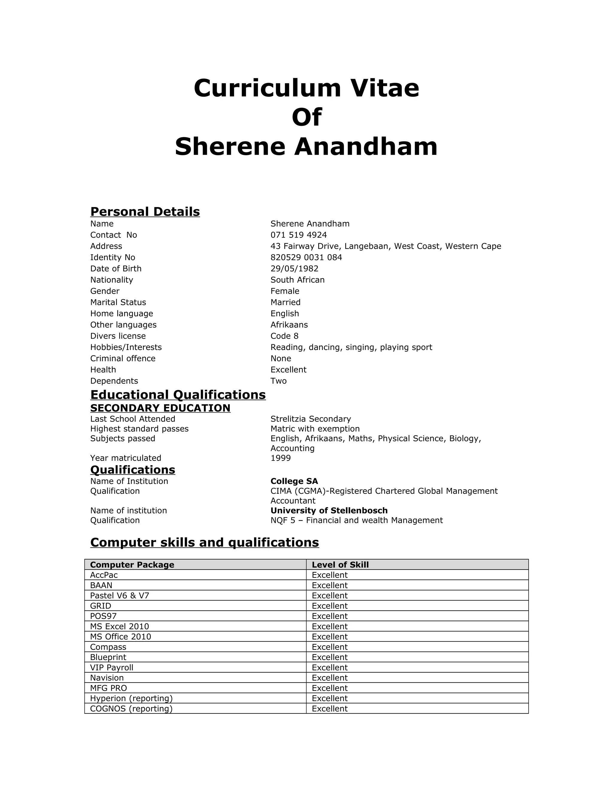 Sherene Anandham | DOC