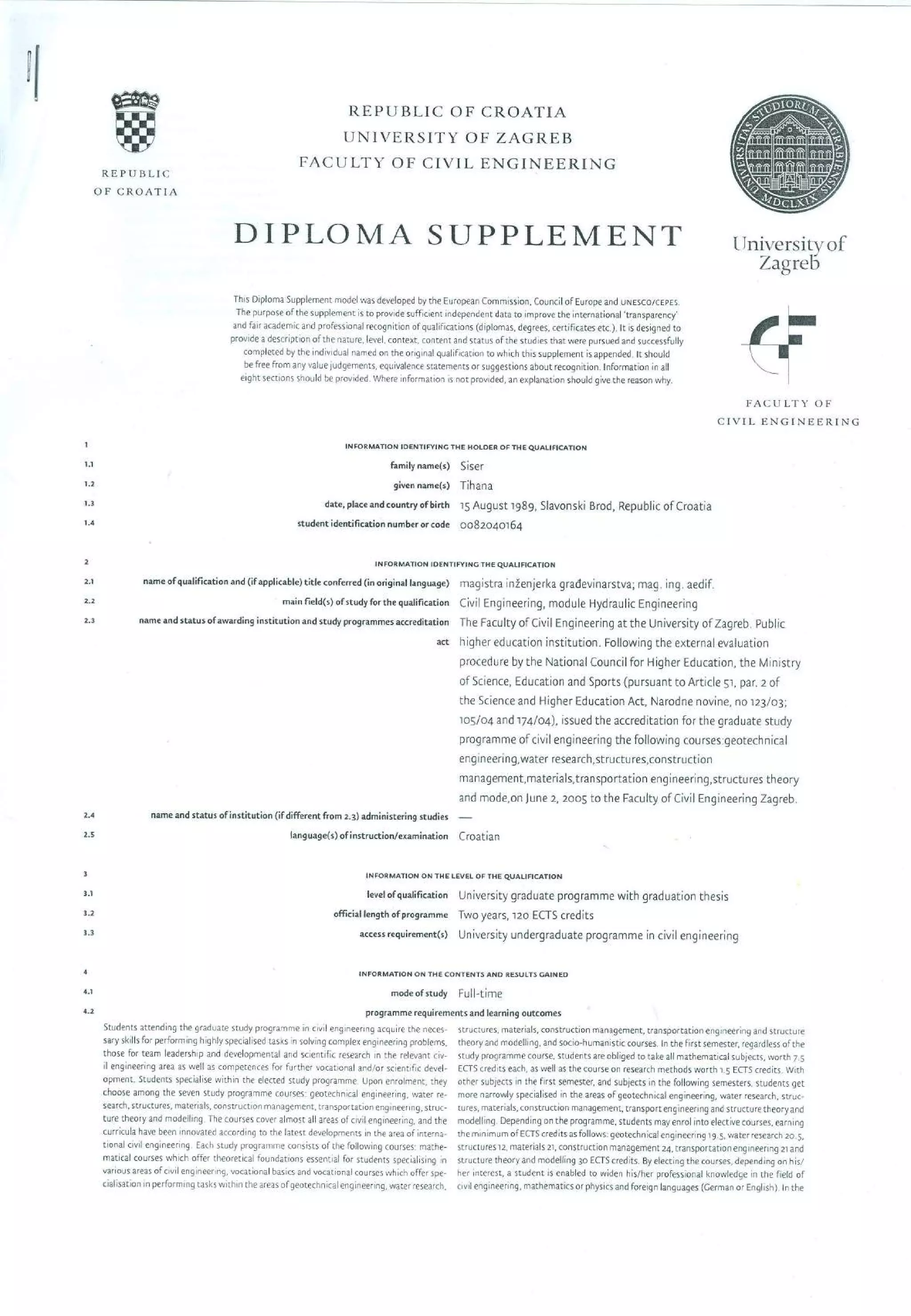 MSc-diploma supplement | PDF