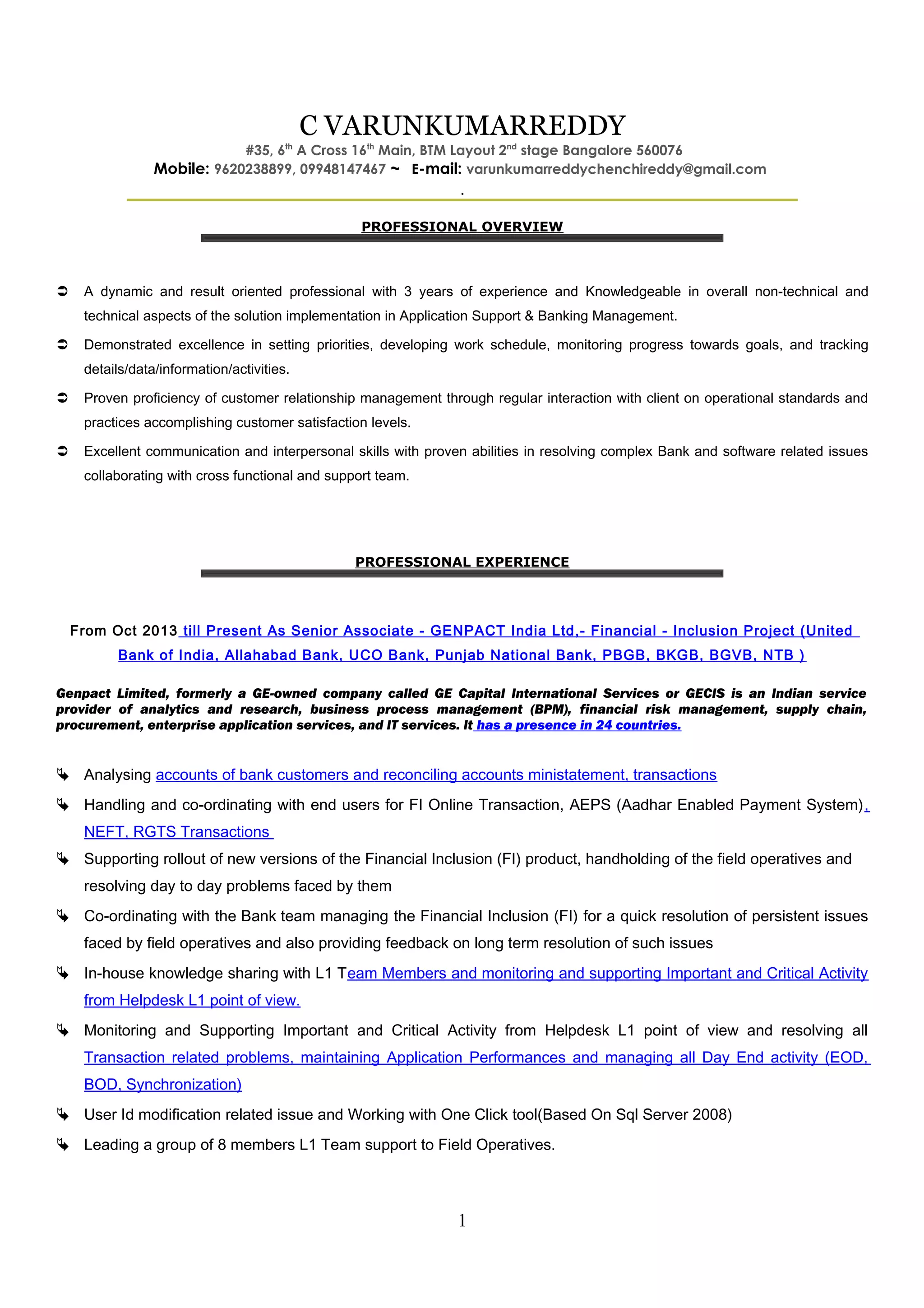 Varun Updated Exp CV | PDF