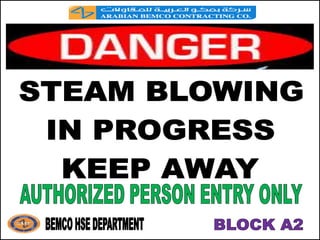 Signage Steam Blowing | PPTX