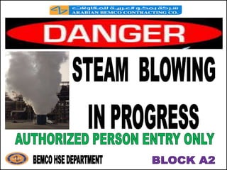 Signage Steam Blowing | PPTX