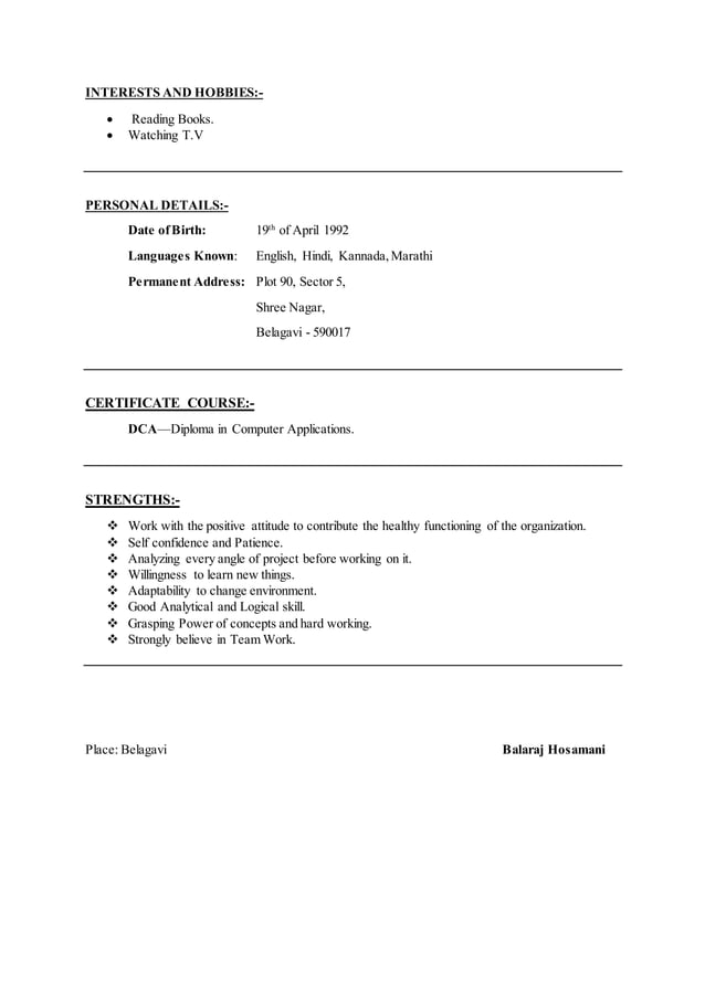 balus new resume | DOCX