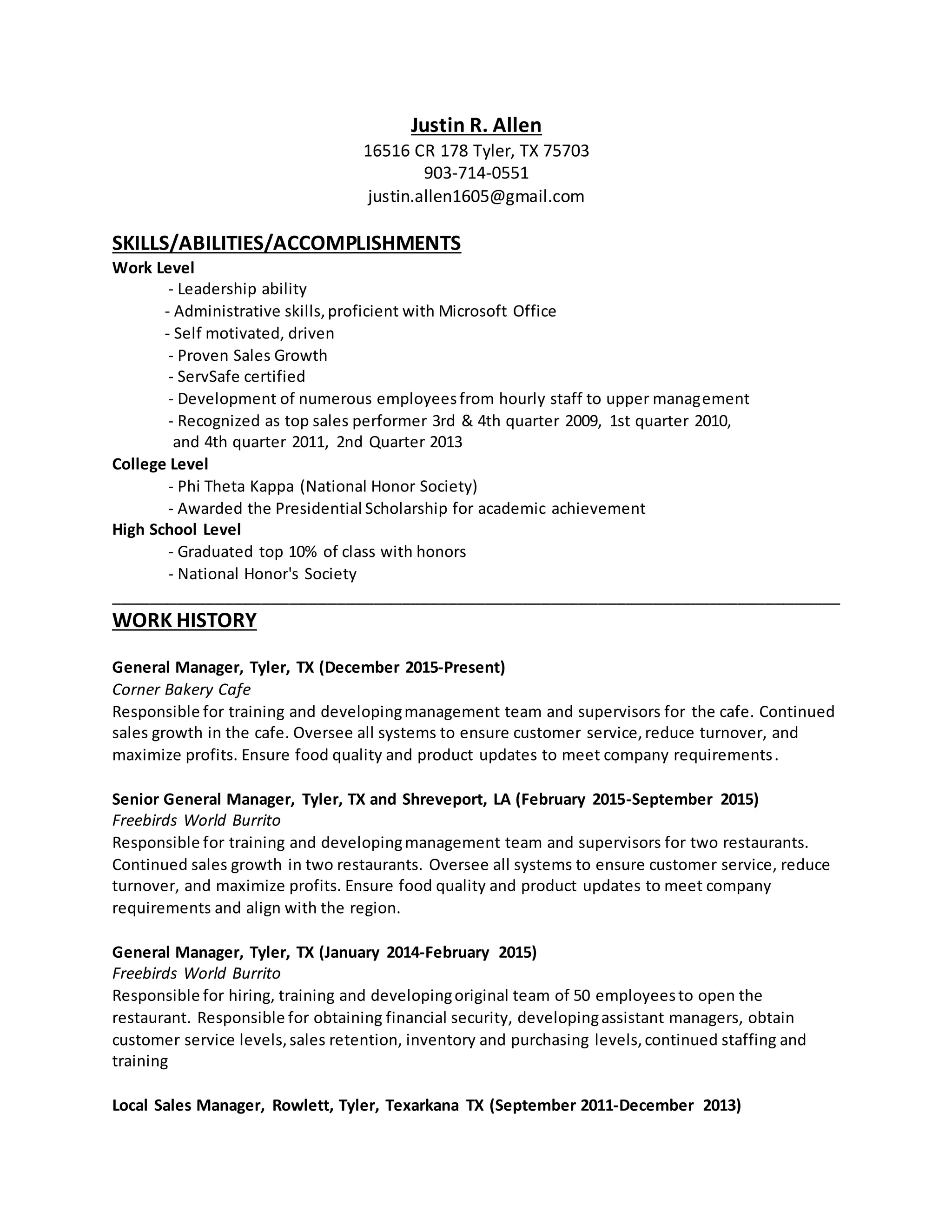Justin Resume | DOCX