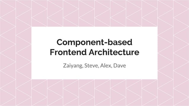 Component based architecture | PDF