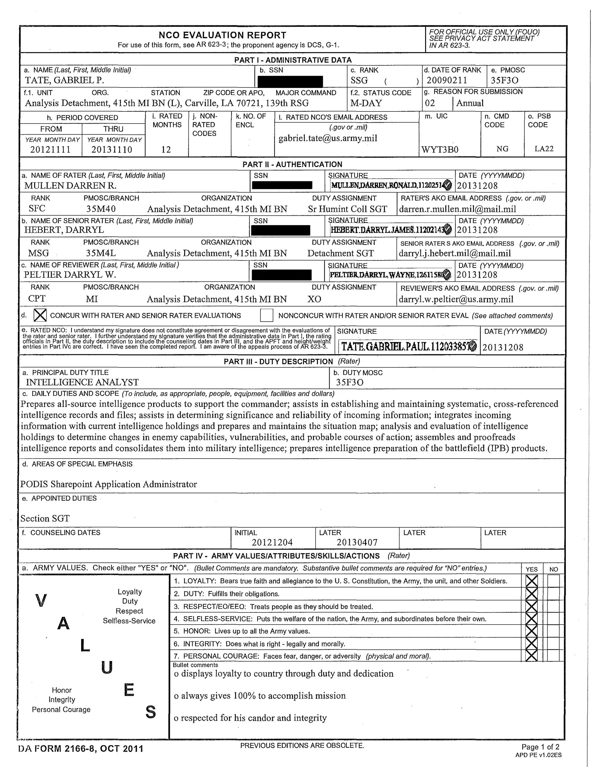 Army Evaluations_Redacted | PDF