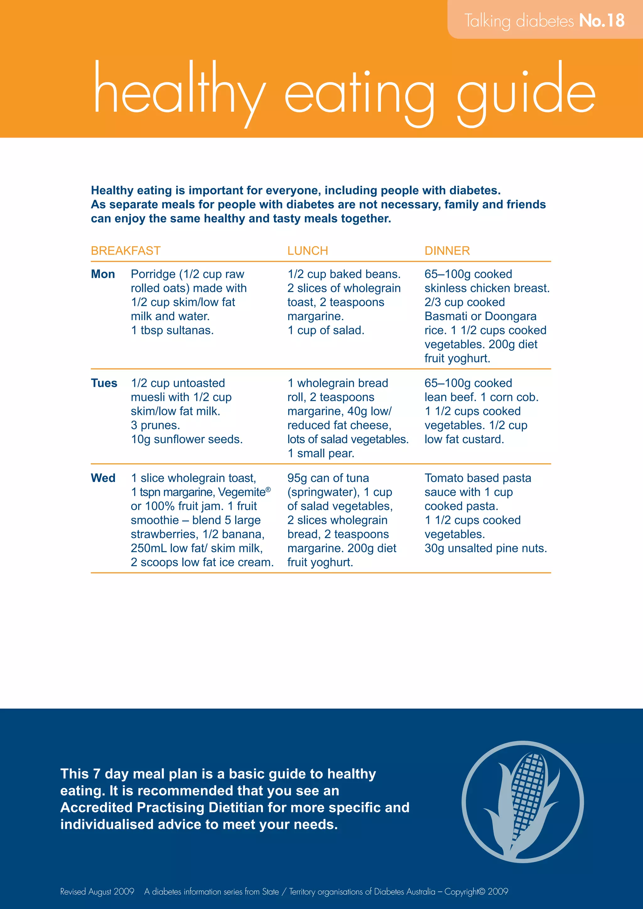 F8 aus healthy eating guide | PDF