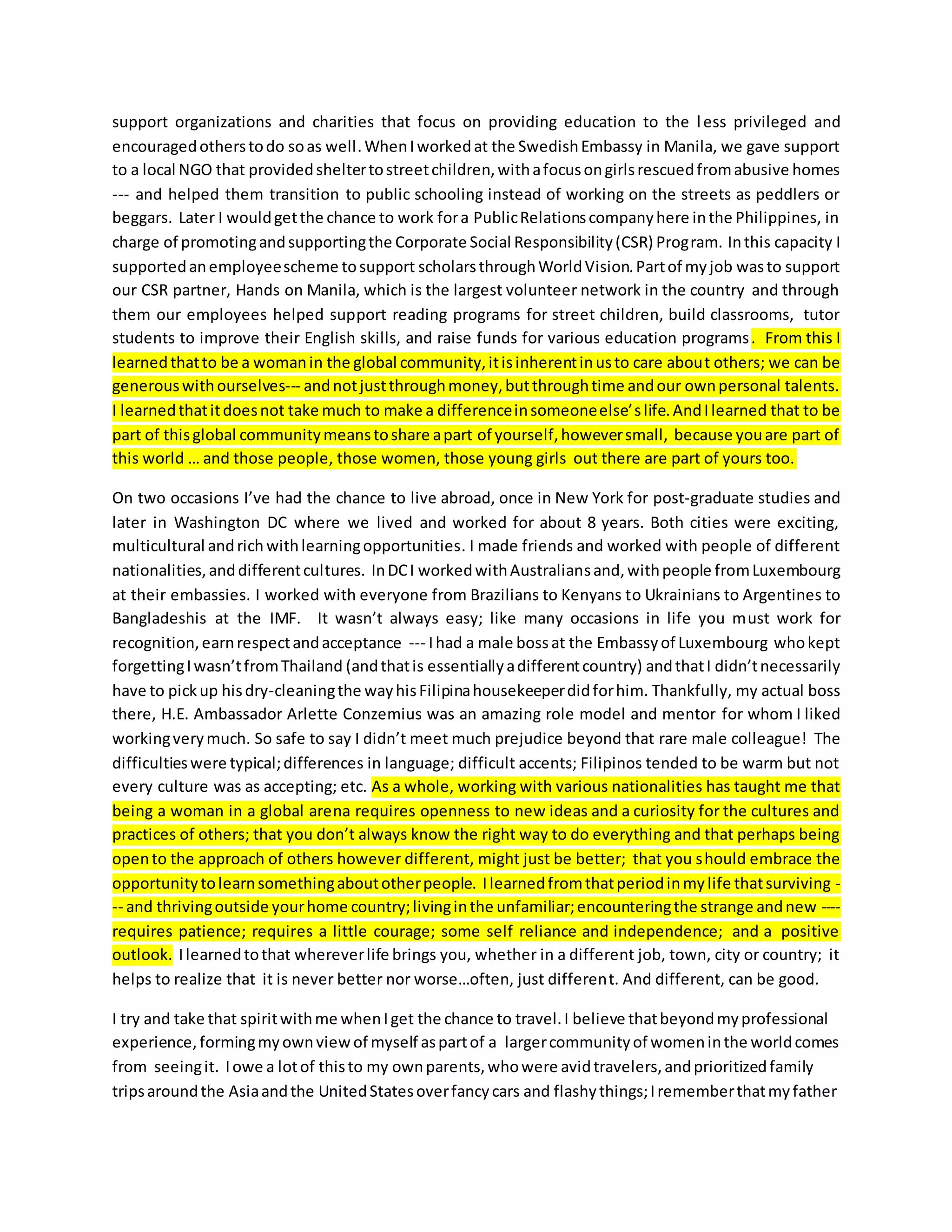 INTERNATIONAL WOMEN'S DAY -SPEECH | DOCX