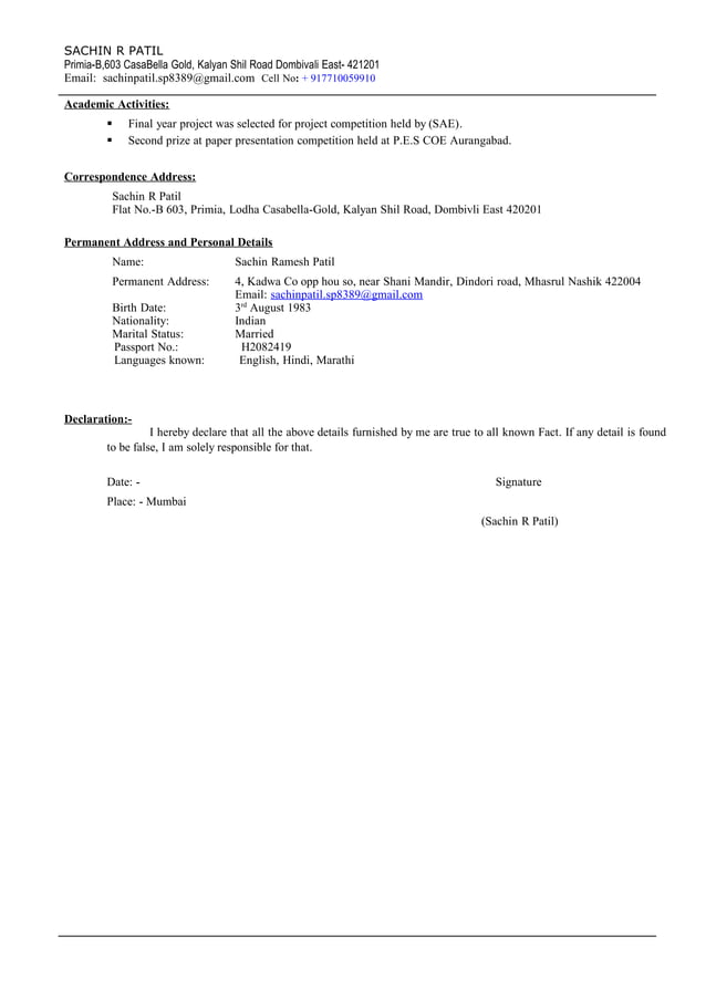 Resume_Mechanical(Static Equipments Engineer) SRP 9.5 yrs experience ...