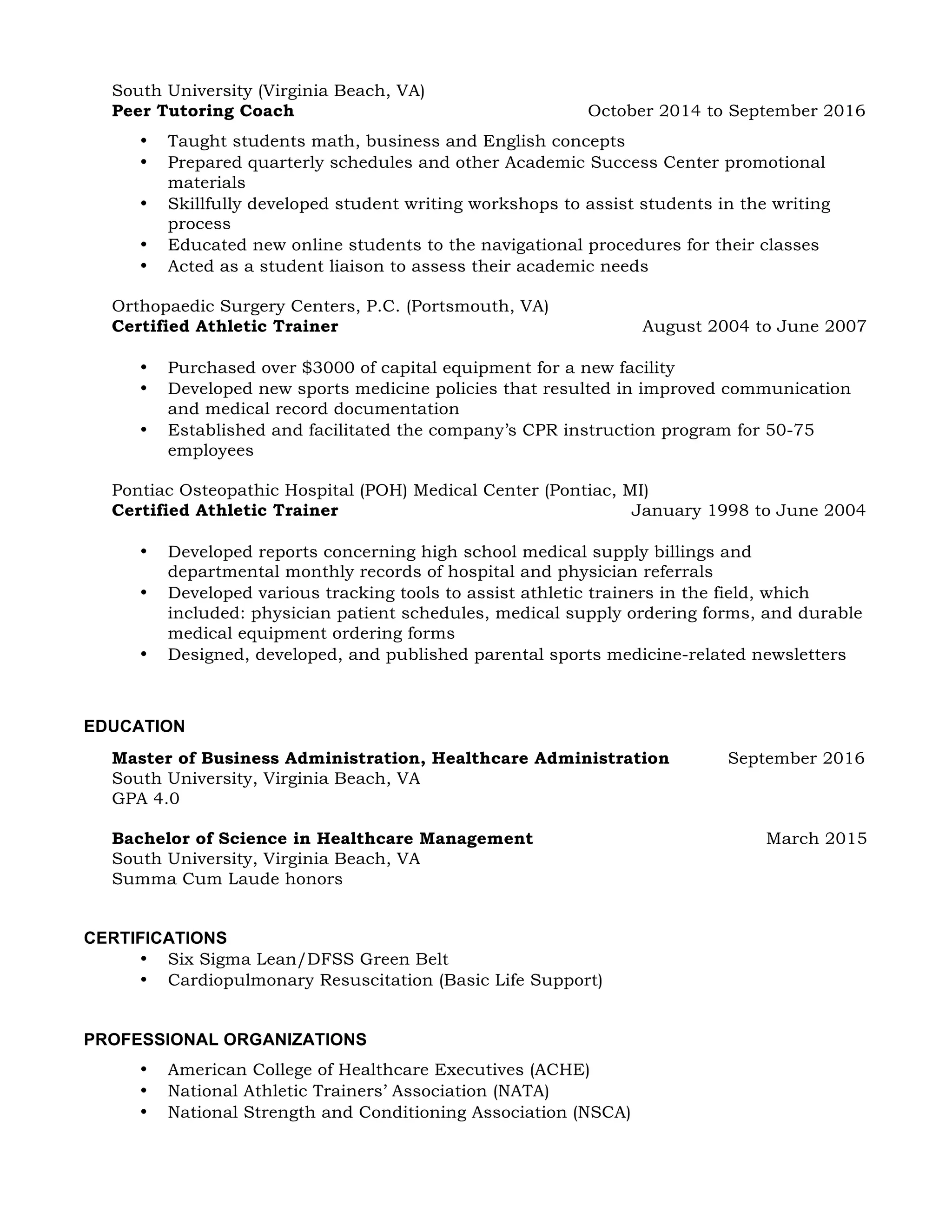 Resume2016 | PDF