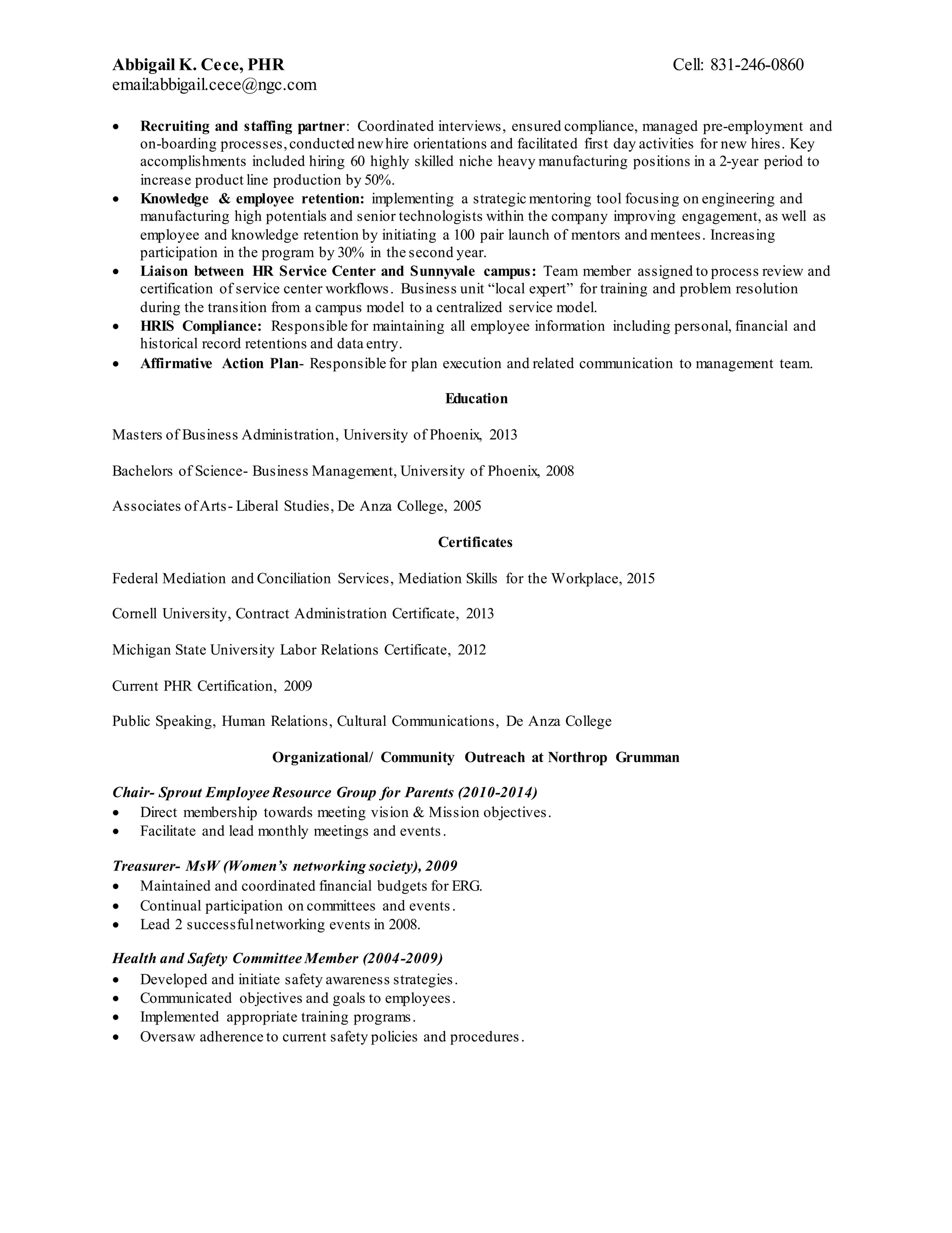 abbigail cece resume 2014 | DOCX