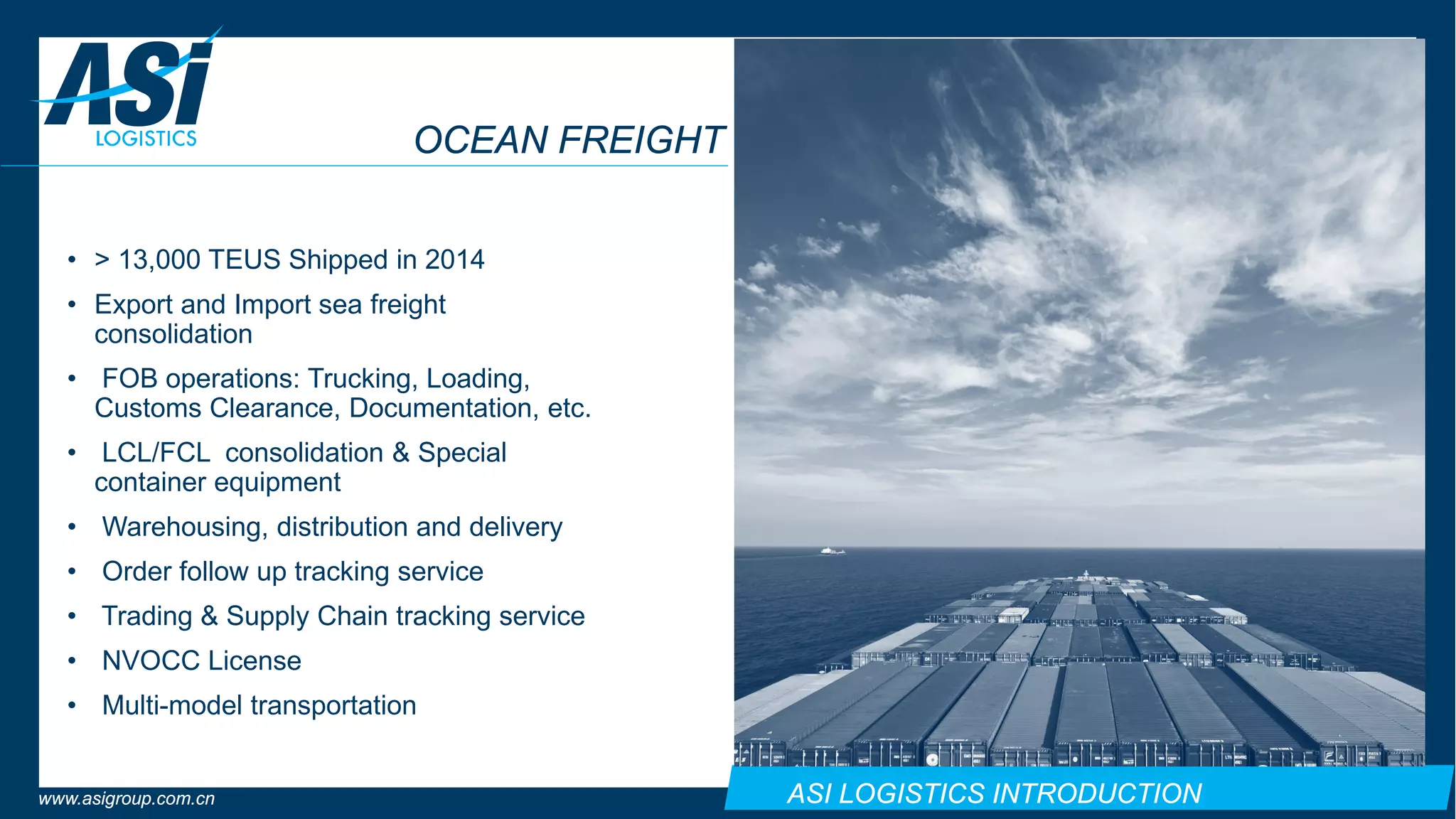 ASI LOGISTICS COMPANY PROFILE 2015 | PDF