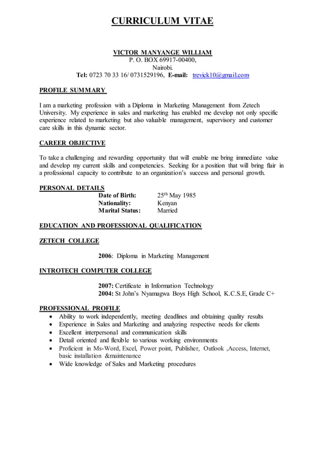 Victor (edited) resume | DOCX