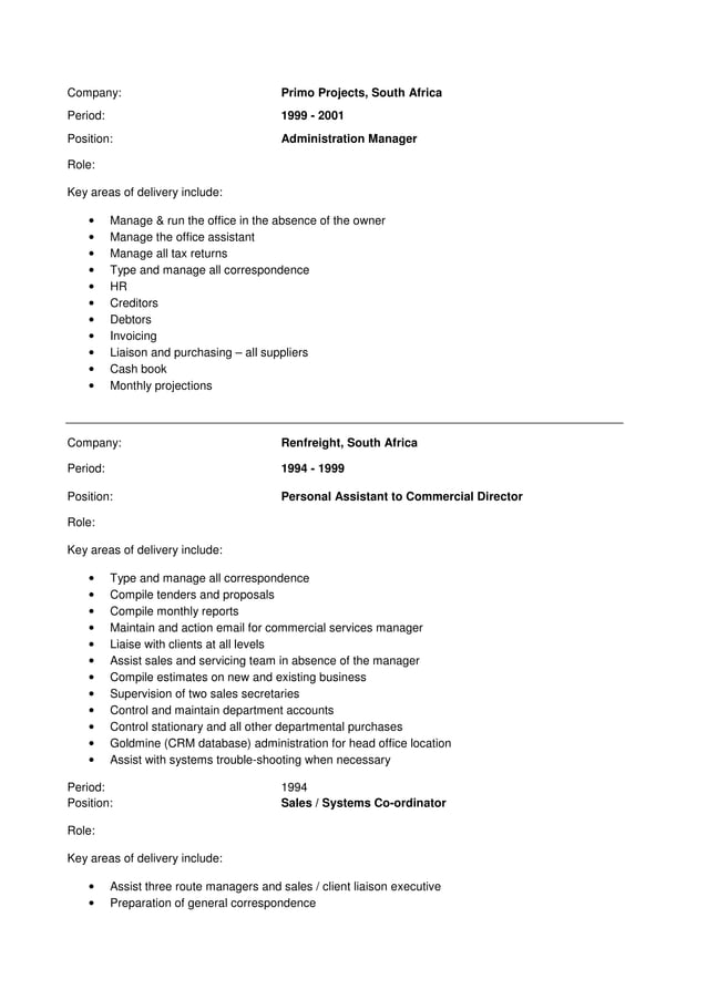 CV- Karen Pretorius 2016 | PDF