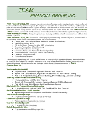 Team Financial Group | PDF