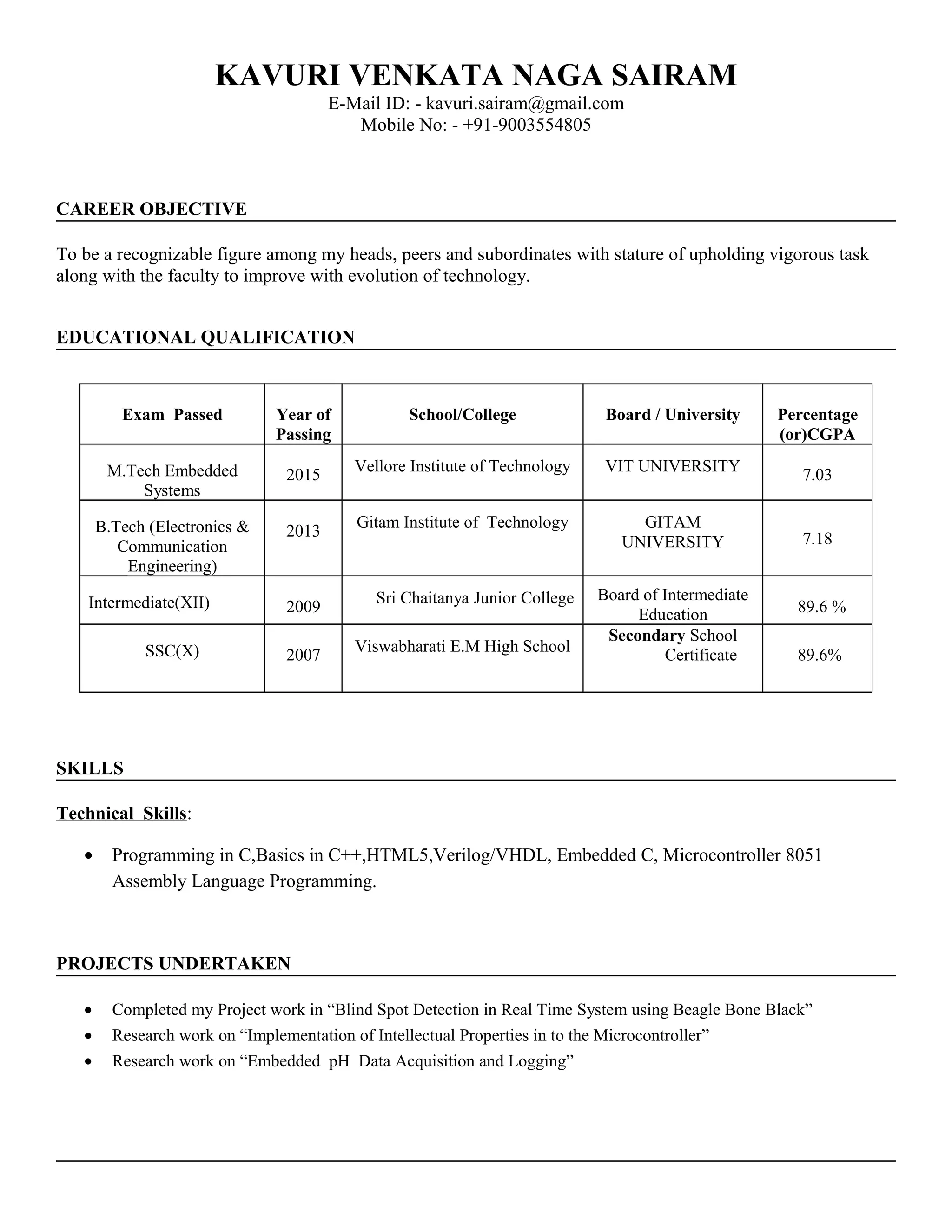 RESUME | PDF