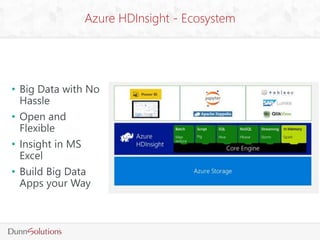 2016 DSG Webinar Azure HDInsight 2 V4 | PPT