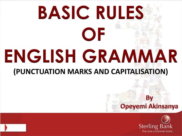 Basic Rules Of English Grammar | PPTX