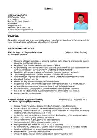 RESUME-_NITESH_SONI | PDF