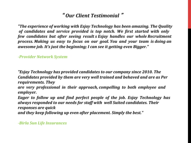Esjay Technology Company Profile1 | PPT