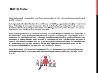 Esjay Technology Company Profile1 | PDF