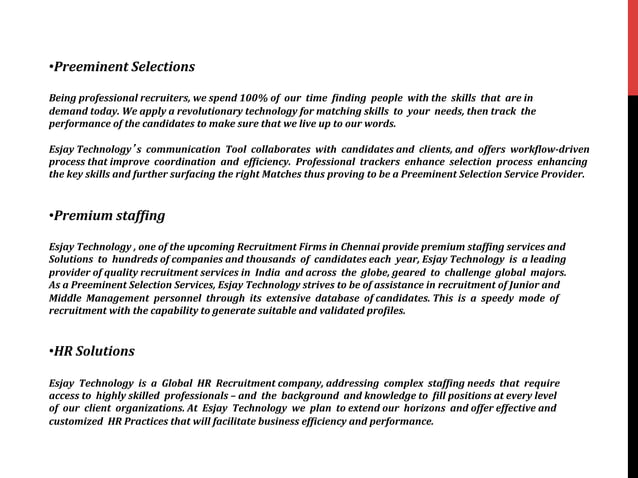 Esjay Technology Company Profile1 | PPT